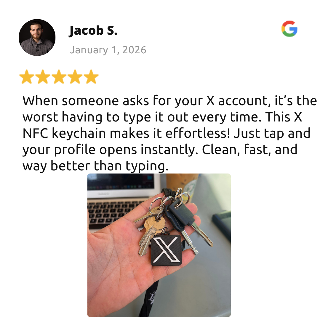 X / Twitter NFC Keychain – Fusion NFC